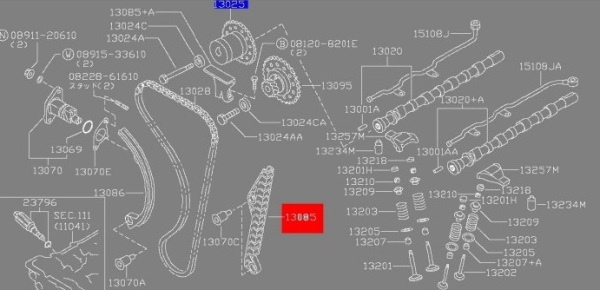 Timing Chain Guide SR20DET / SR20 Engines - Nissan Race Shop