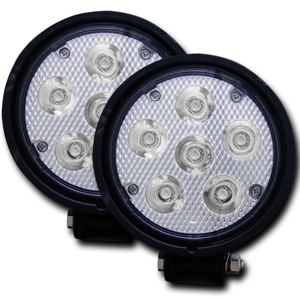 Anzo USA Rugged Vision 4.5" Round High Power LED Fog Light (Pair ...
