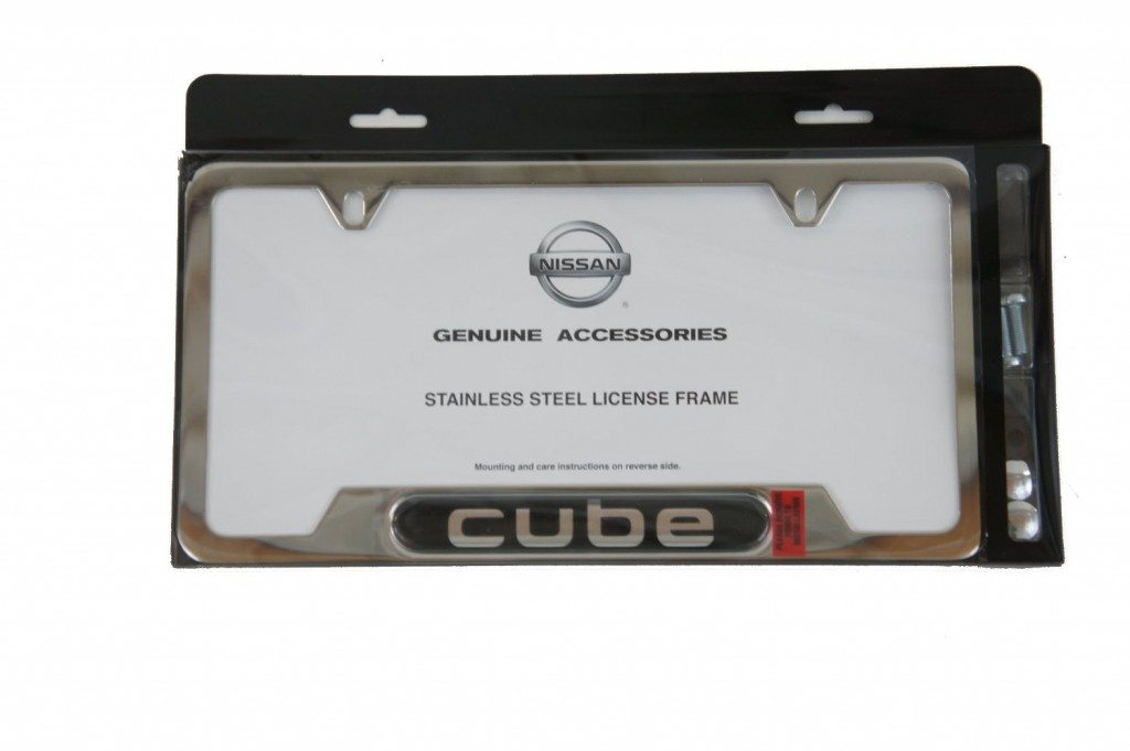 Genuine Nissan License Plate Frame - Cube - Nissan Race Shop